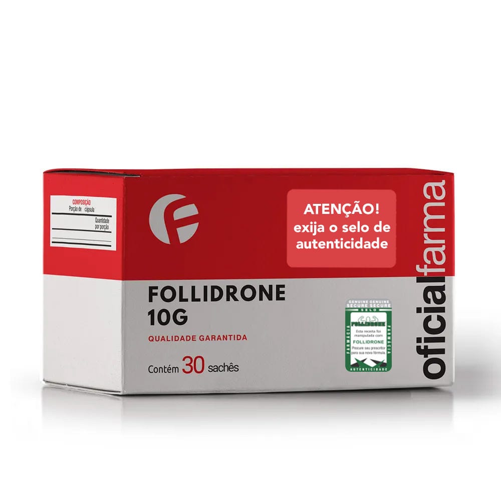 Follidrone® 10G 30 Sachês Com Selo de Autenticidade