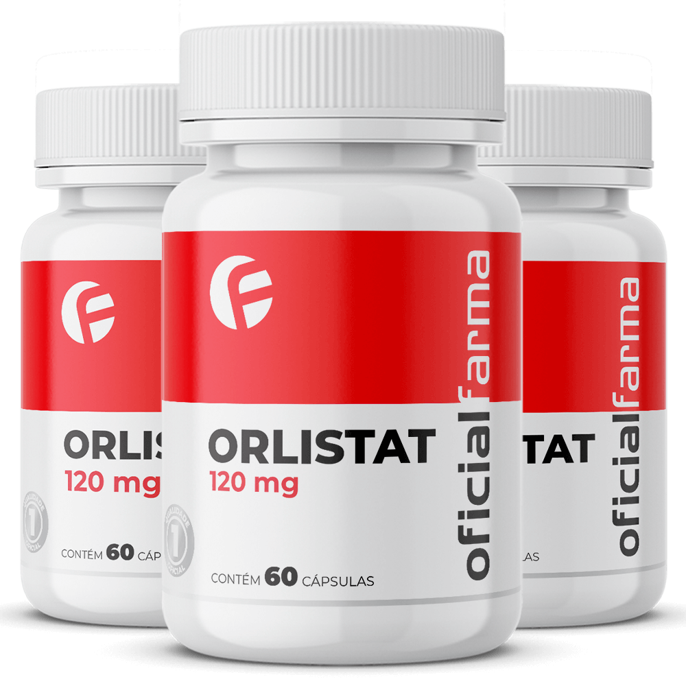 Kit 3 Pote Orlistate 120Mg 60 Caps - Emagreça com Orlistat | Oficialfarma