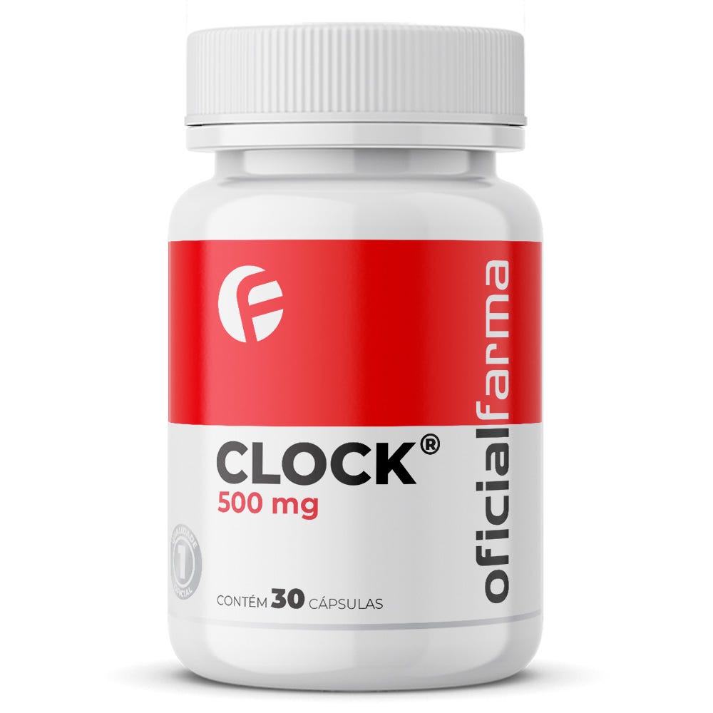 Clock® 500mg 30 caps | Oficialfarma - Saúde e Emagrecimento