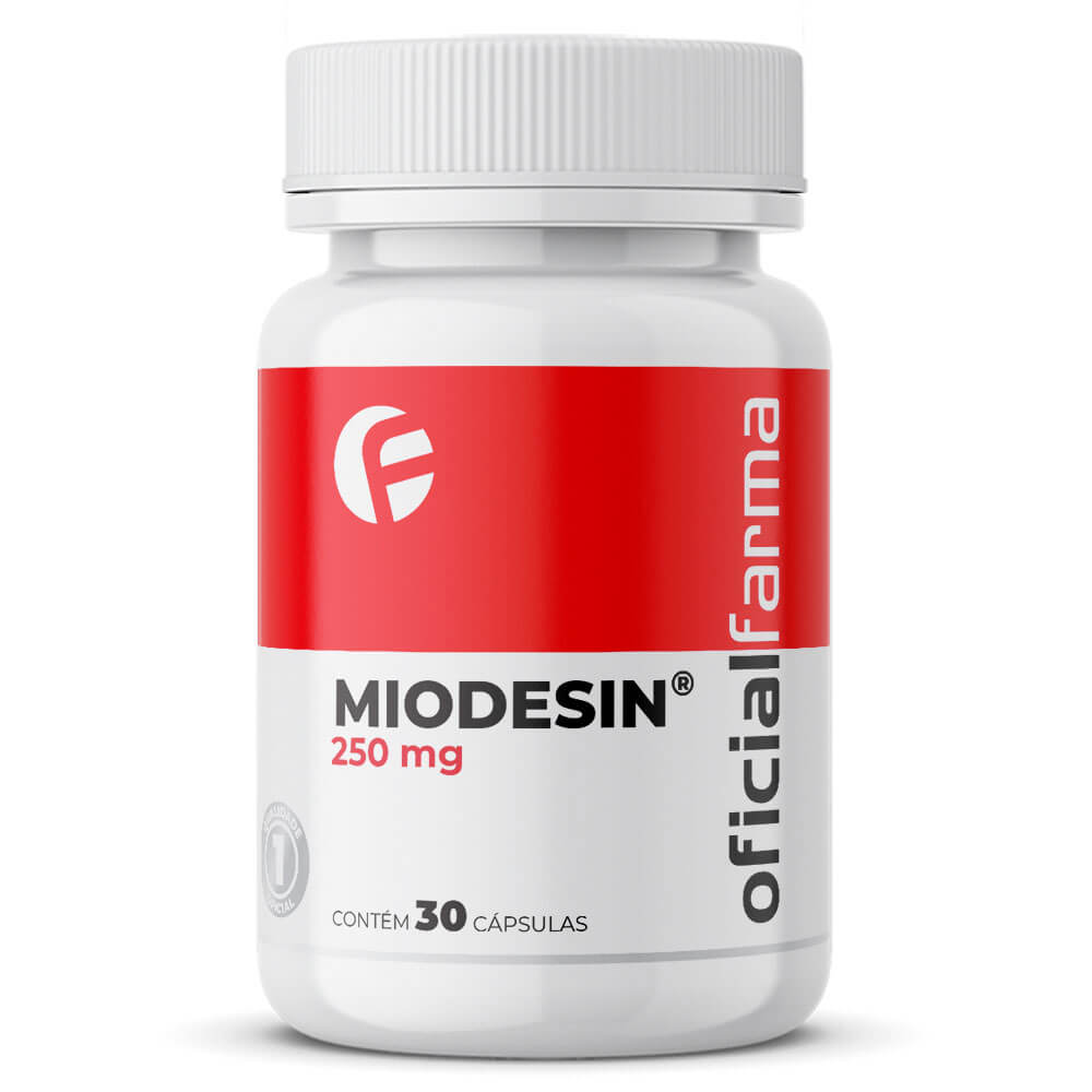 Miodesin® 250mg 30 Caps | Oficialfarma - Saúde Corporal
