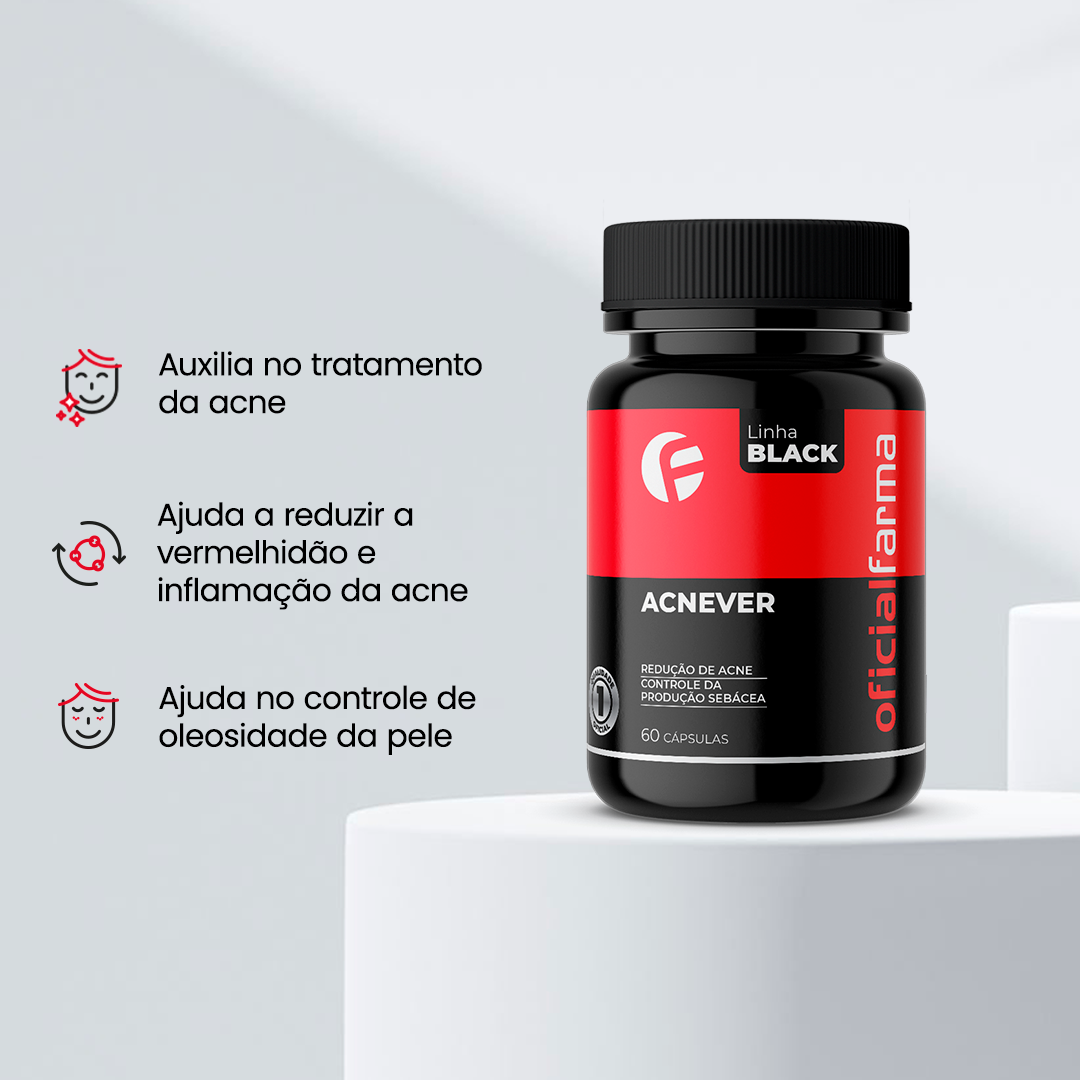 Acnever Black | OficialFarma - Combate a Acne