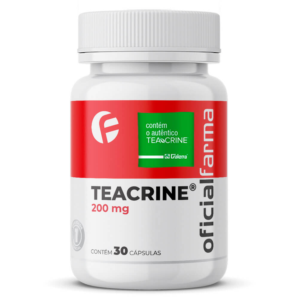 Teacrine 200Mg 30 Cápsulas Com Selo de Autenticidade